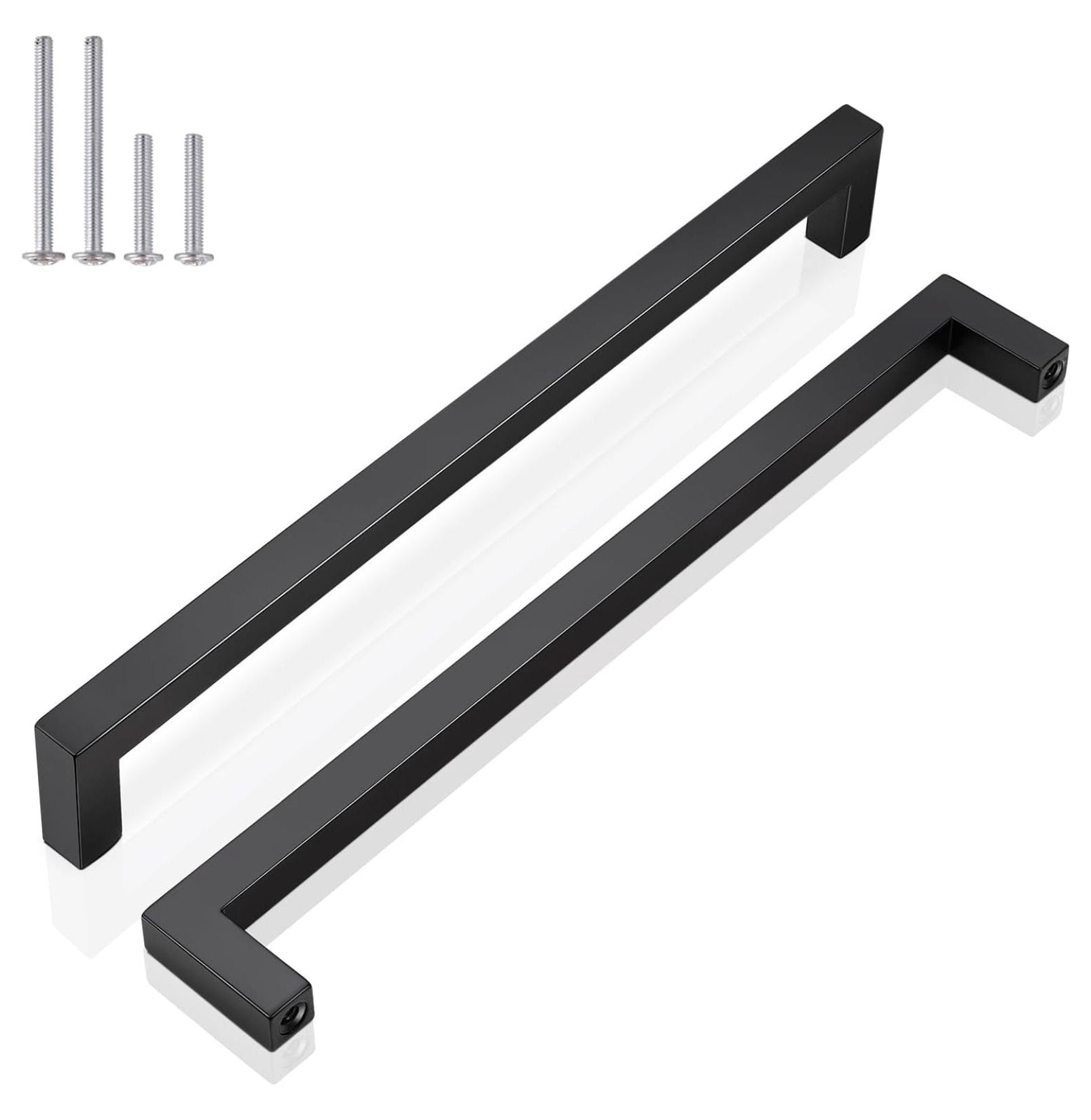 10 Pack Kitchen Cabinet Handles Black Square Cabinet handles for ...