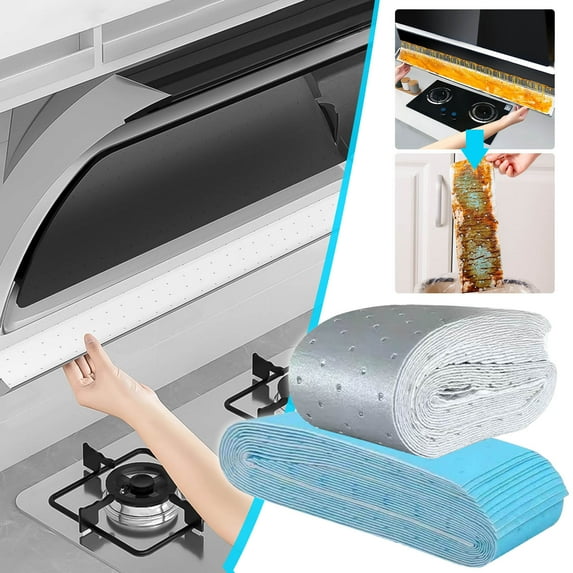 10 Pack Kitchen Range Hood Oil Absorbent Cottons, Non-Porous Grease Pan ...