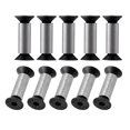 10 Pack Knife Handle Screws, Rivets, Bolts, Black Hex Flat Head Screws ...