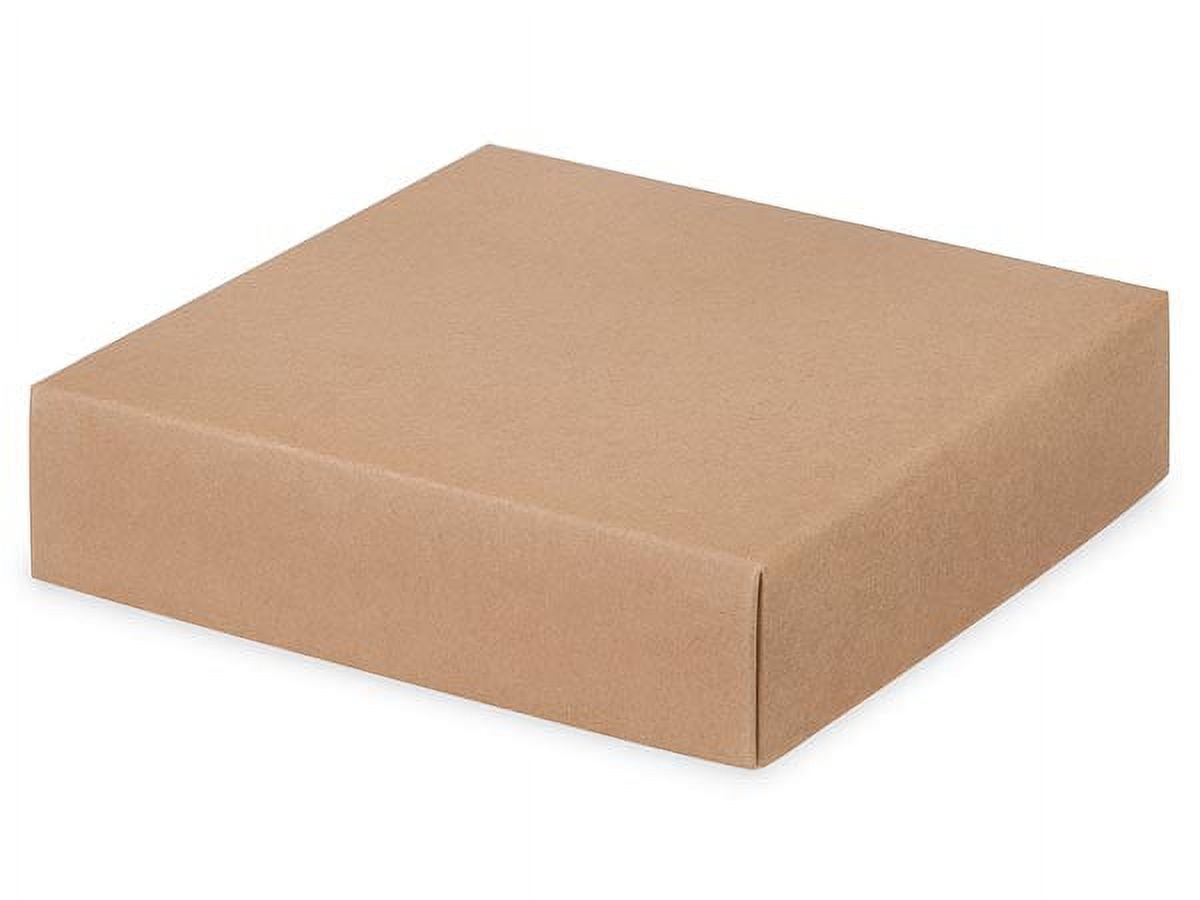 10 Pack, Kraft Box Lids, 6x6x1.5" for Food Packaging, Lids Sold ...