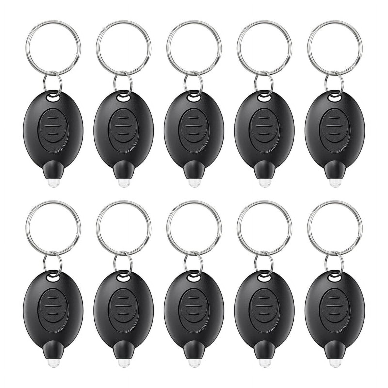 10 Pack LED Keychain Flashlight Mini Light Portable Key Ring Torch for ...