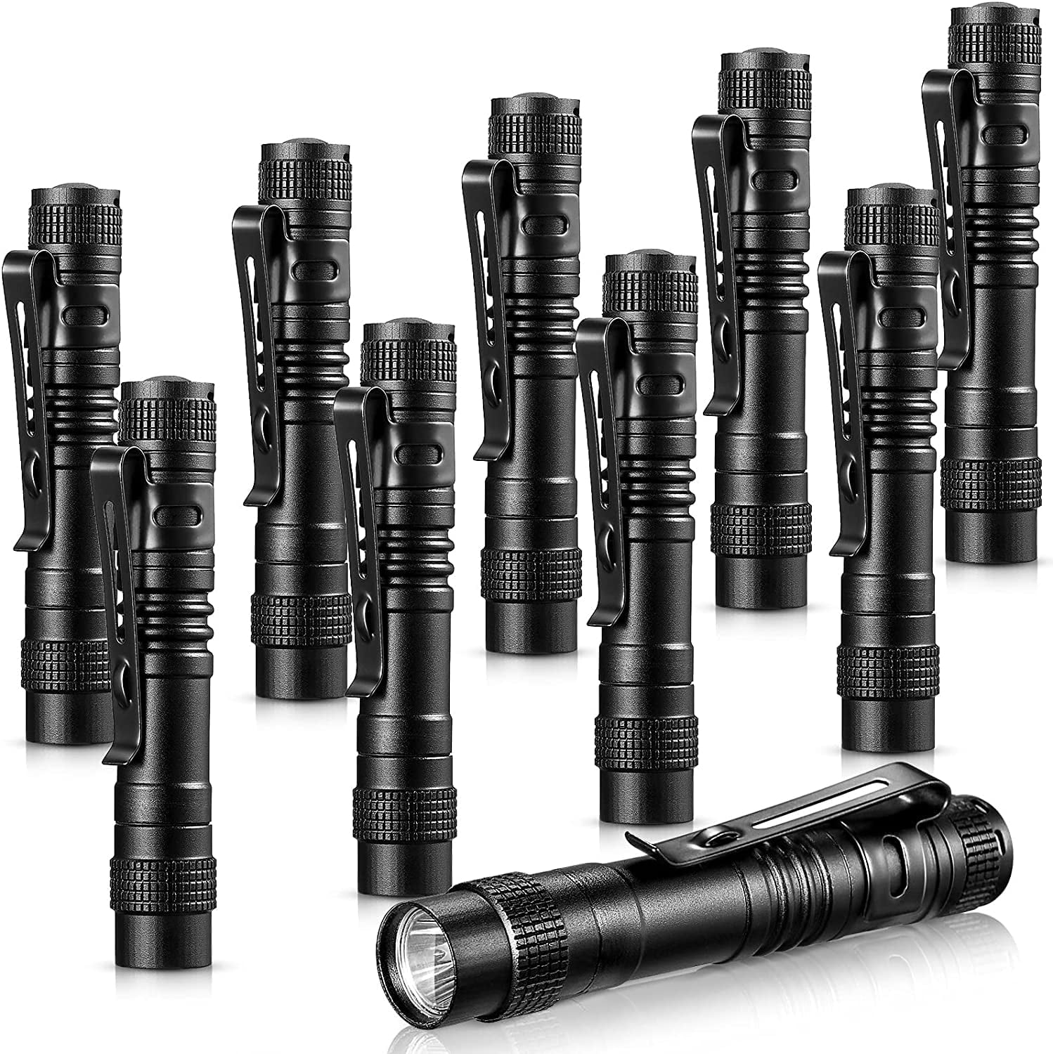 Walmart 10 Pack High Lumen LED Penlight Flashlight with Clip, Mini ...