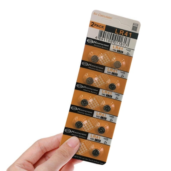 10 Pack LR41 Button Cell Batteries for Remote Controls Devices and ...