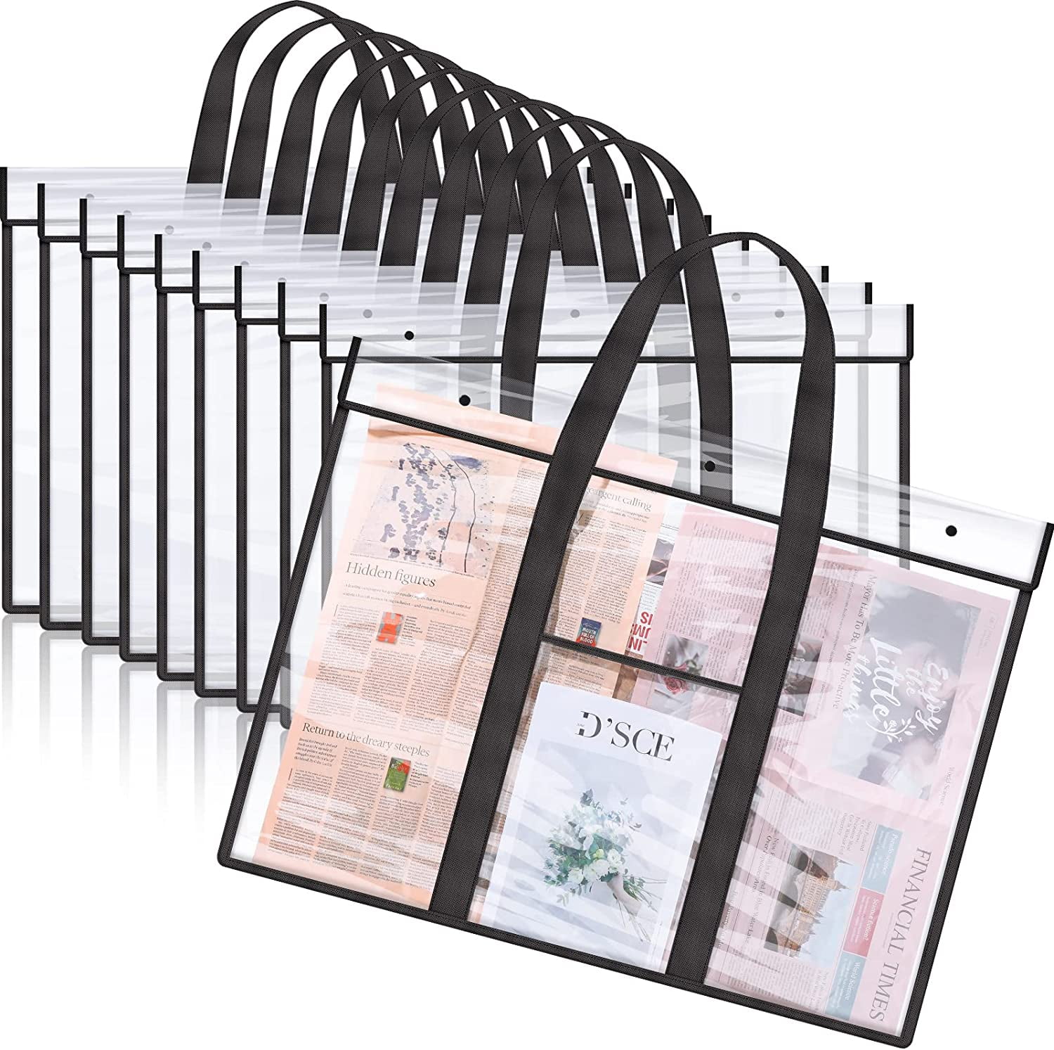 10 Pack Large PVC Poster Storage Bags Bulletin Board Storage Art ...