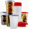 10 Pack Leakproof Freezer Containers with Twist Top Lids - 32 Oz BPA ...
