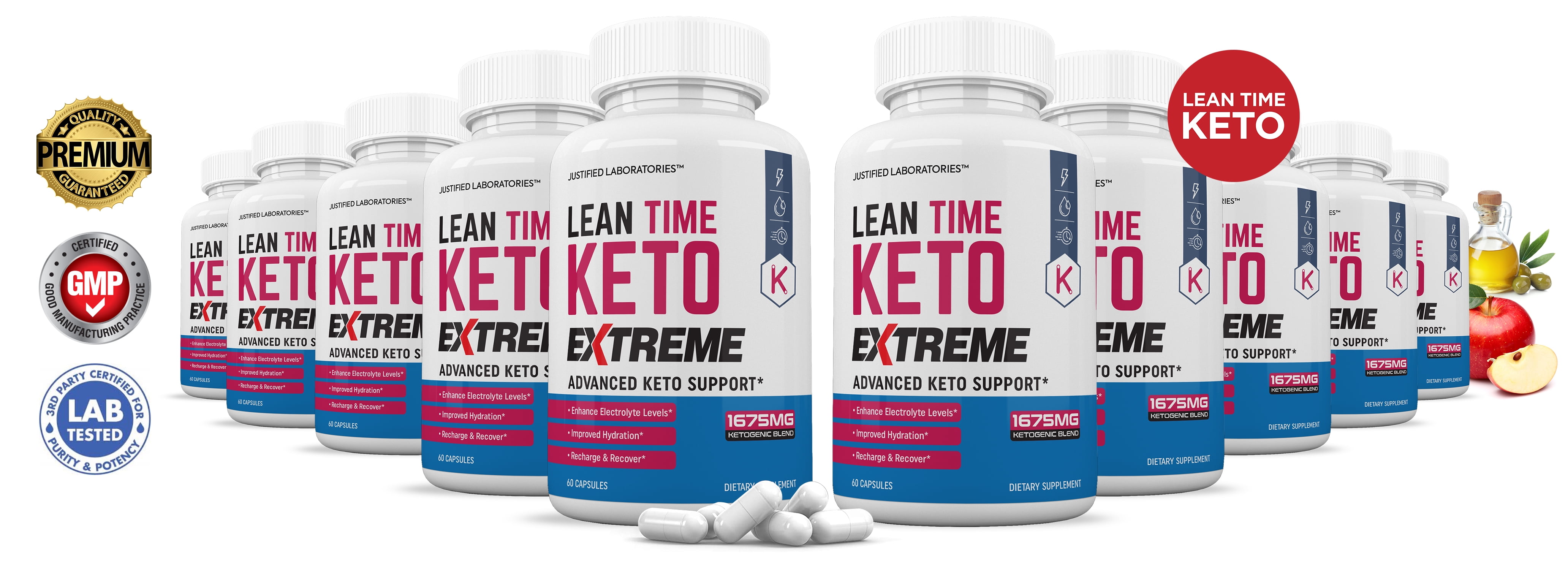 (10 Pack) Lean Time Keto ACV Extreme Pills 1675mg Alternative to ...