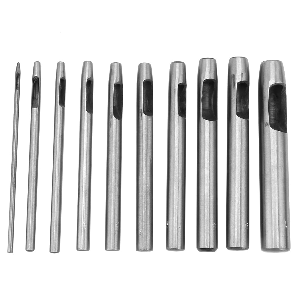 10-Pack Leather Watch Band Strap Eyelet Hole Punch Drilling Tool Hand ...