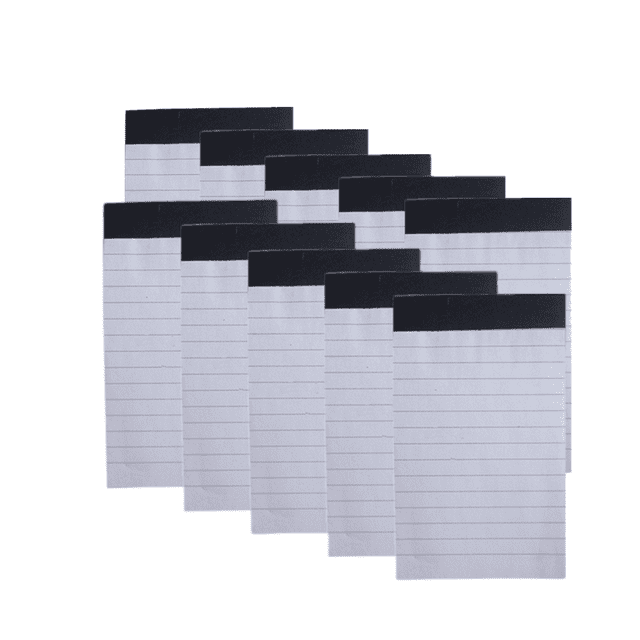 "10 Pack Top Bound Small Mini Notepad, 3x5"" Pocket Notebook Refills ...