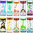 ABITOTIBA 10 Pack Liquid Motion Bubbler Timers, Sensory Fidget Toys, Calming ADHD Autism Toys ...