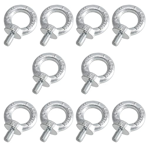 10 Pack M10 Lifting Shoulder Eye Bolt, Machinery Shoulder Lifting Ring ...