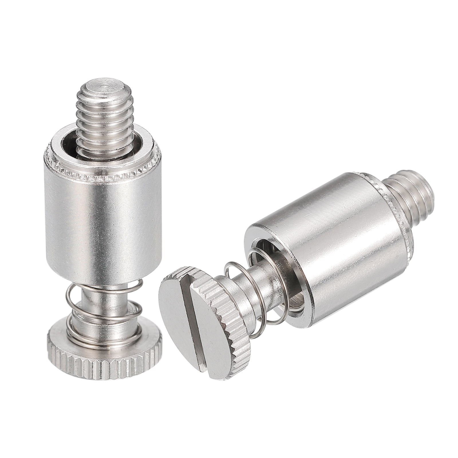 10 Pack M6x1x15.9mm Panel Spring Screws, PFC2 Knurled Head Spring ...