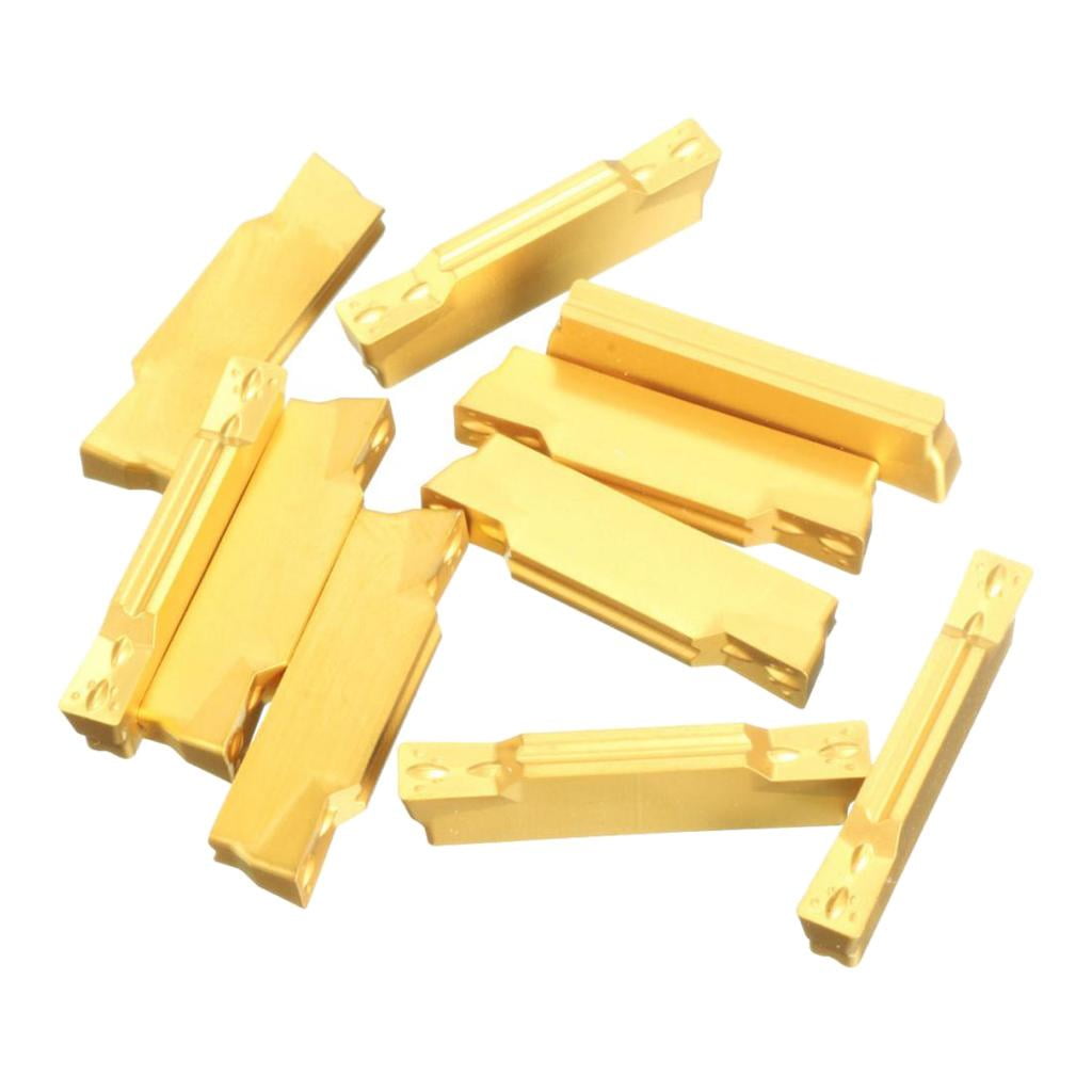 10 Pack MGMN300-M Inserts 3mm Width for MGEHR/MGIVR Groove Lathe ...