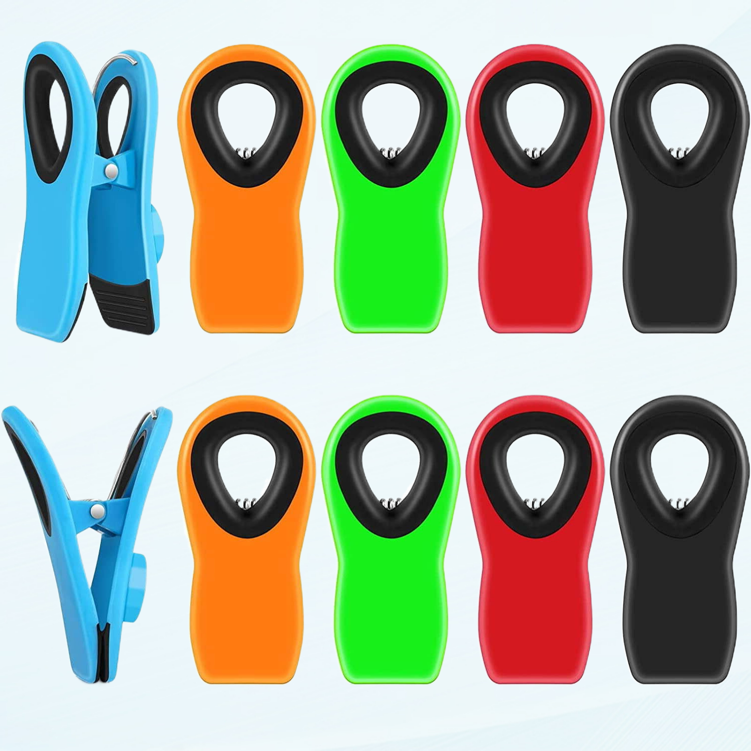 10 Pack Magnetic Chip Clips Bag Clips Food Clips, Plastic Bag Clips for ...