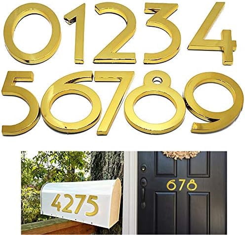 10 Pack Mailbox Numbers 0-9, 2.76 Inch High, Door Address Numbers ...