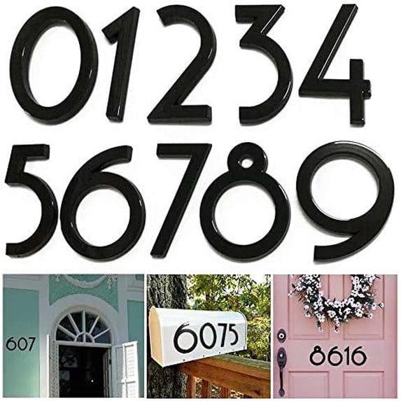 10 Pack Mailbox Numbers 0-9, 2 Inch High, Door Address Numbers Stickers ...