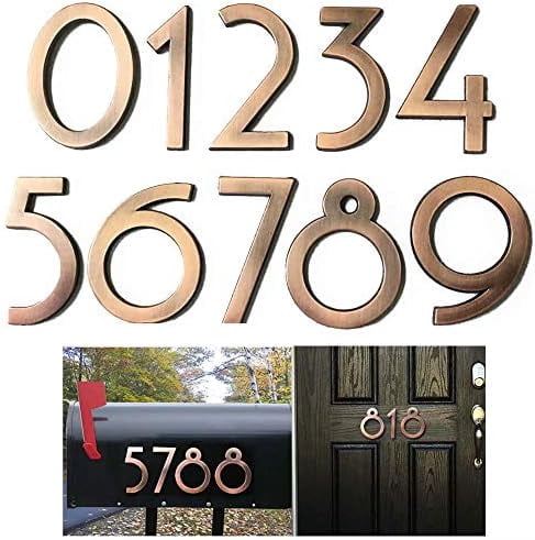 10 Pack Mailbox Numbers 0-9, 2 Inch High, Door Address Numbers Stickers ...