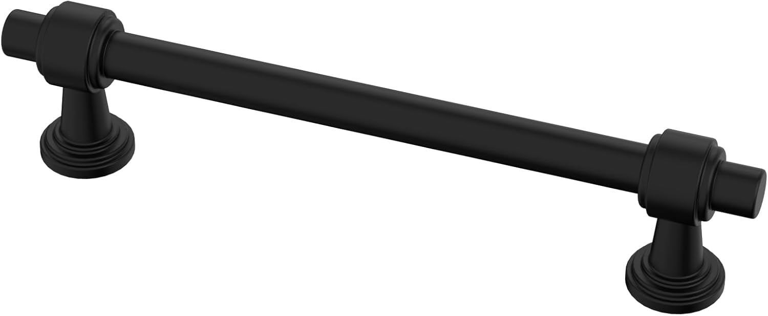 10 Pack Matt Black Cabinet Pulls, 5 Inch(128mm) Hole Centers Cabinet ...