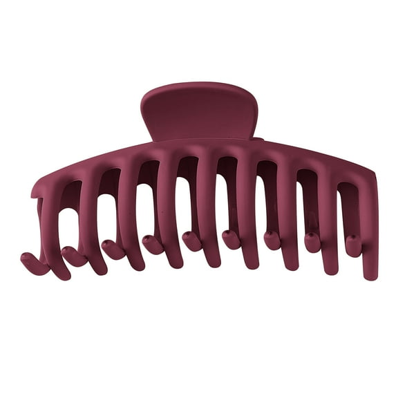 10-Pack Matte Hair Claw Clips in Assorted Colors, Large Non-Slip Design ...
