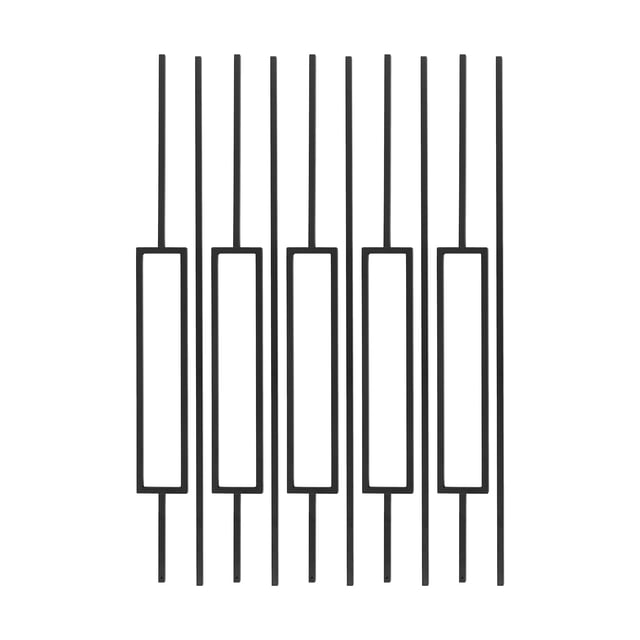 10 Pack Metal Iron Balusters Staircase,Balusters Rectangular Hollow ...