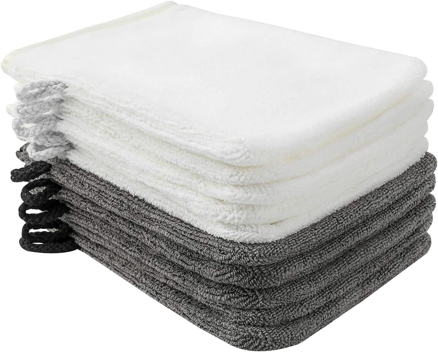 10 Pack Microfiber Body Wash Mitts, Soft Face Mitten, Bath Spa Cloth ...