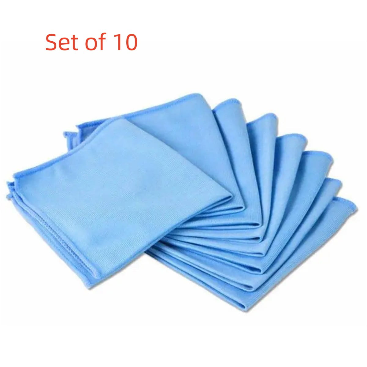 10 Pack Microfiber Glass Cleaning Cloth, 12 Inch X 16 Inch, Quickly ...