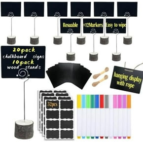 Food Label Holders and Table Number Stands for Buffets and Events