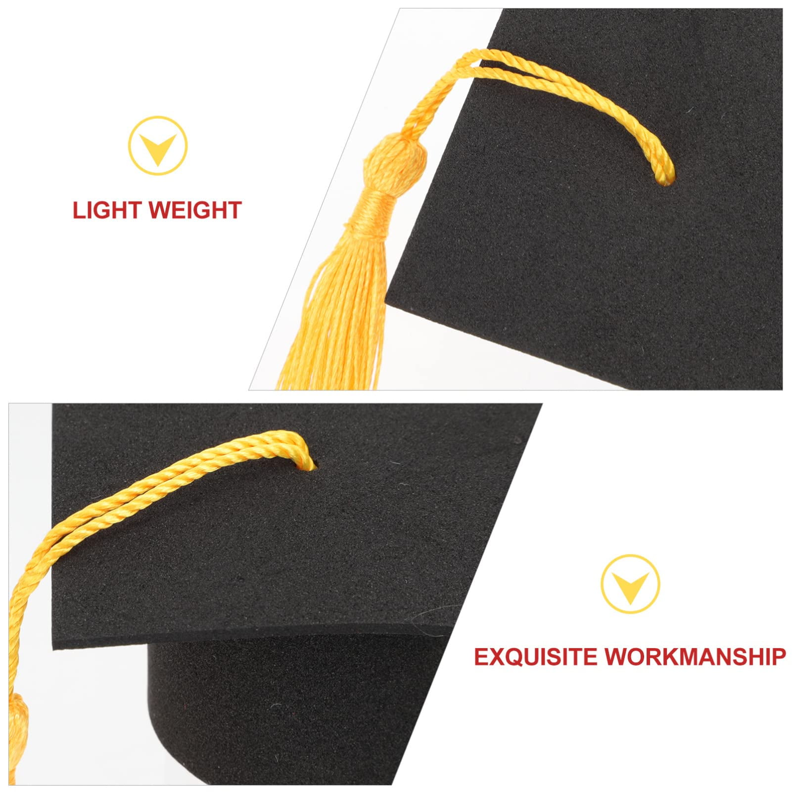 10 Pack Mini Graduation Cap for Craft Small Graduation Hats with Blue ...