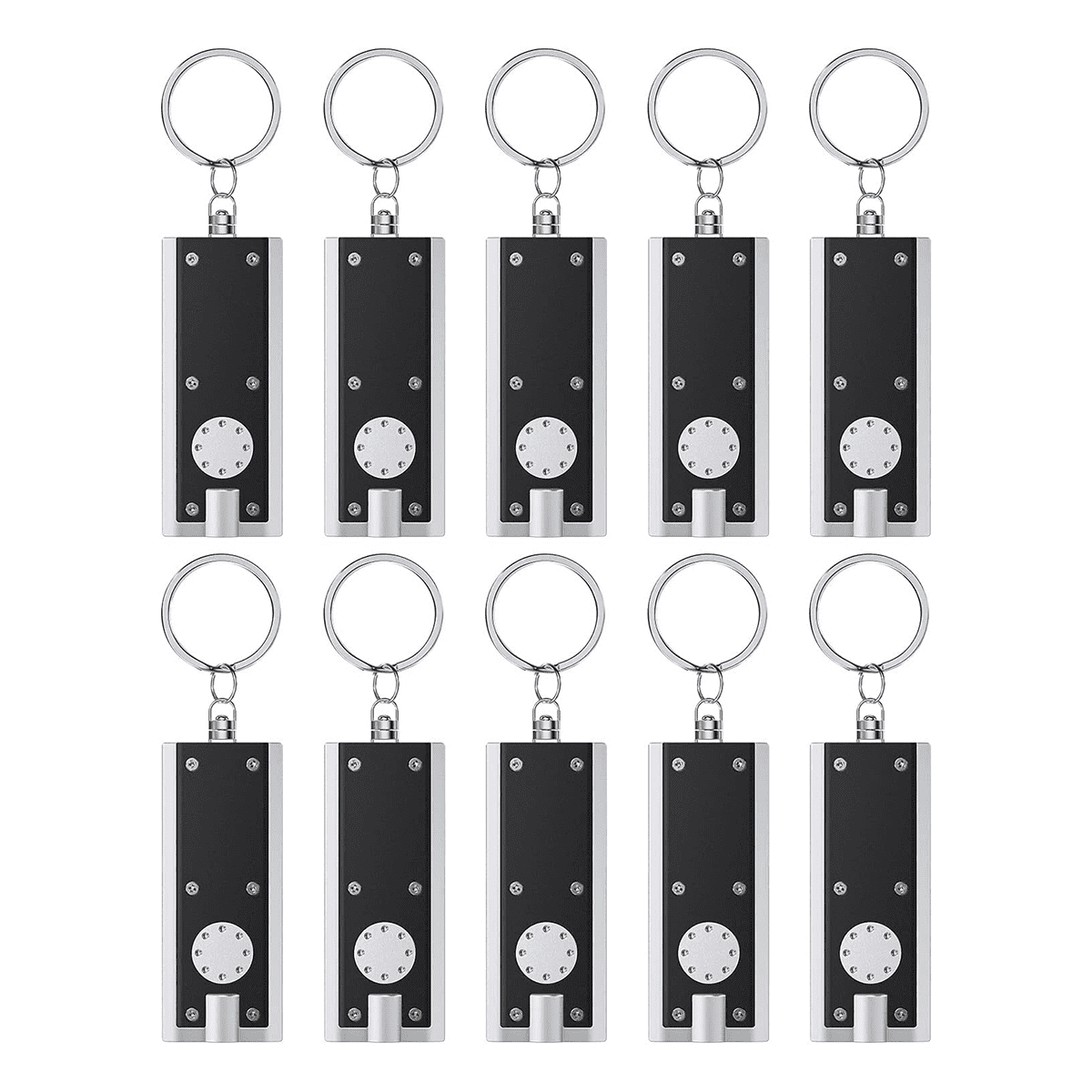 10 Pack Mini LED Keychain Flashlight 12 Lumen Portable Ultra Bright ...