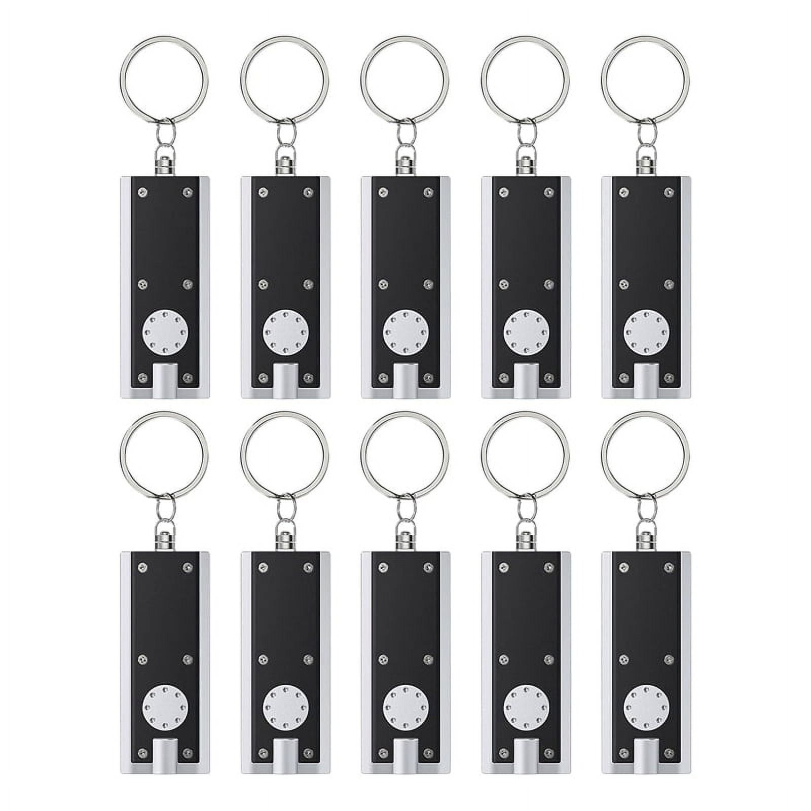 10 Pack Mini LED Keychain Flashlight 12 Lumen Portable Ultra Bright ...