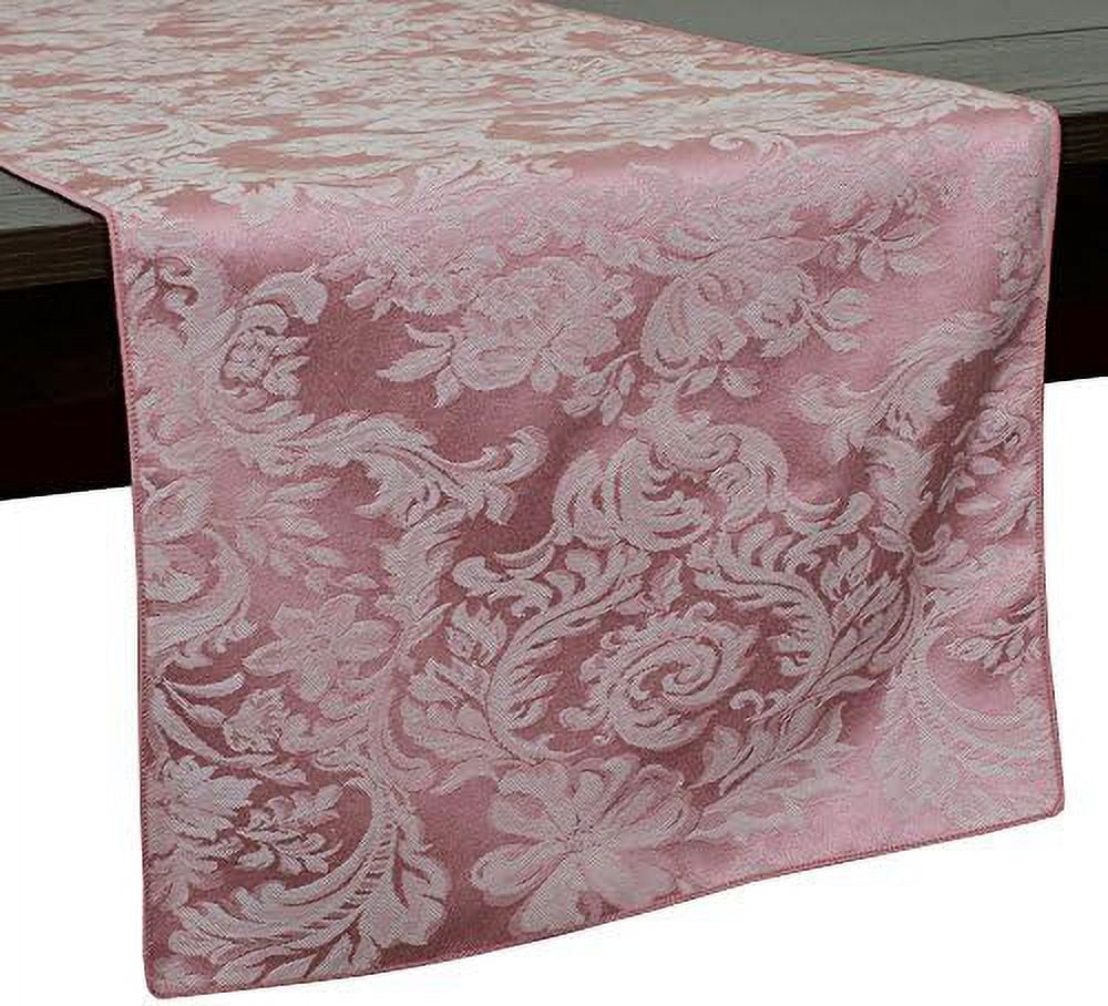 -10 Pack- Miranda 14 x 108-Inch Damask Table Runner- Jacquard Weave ...