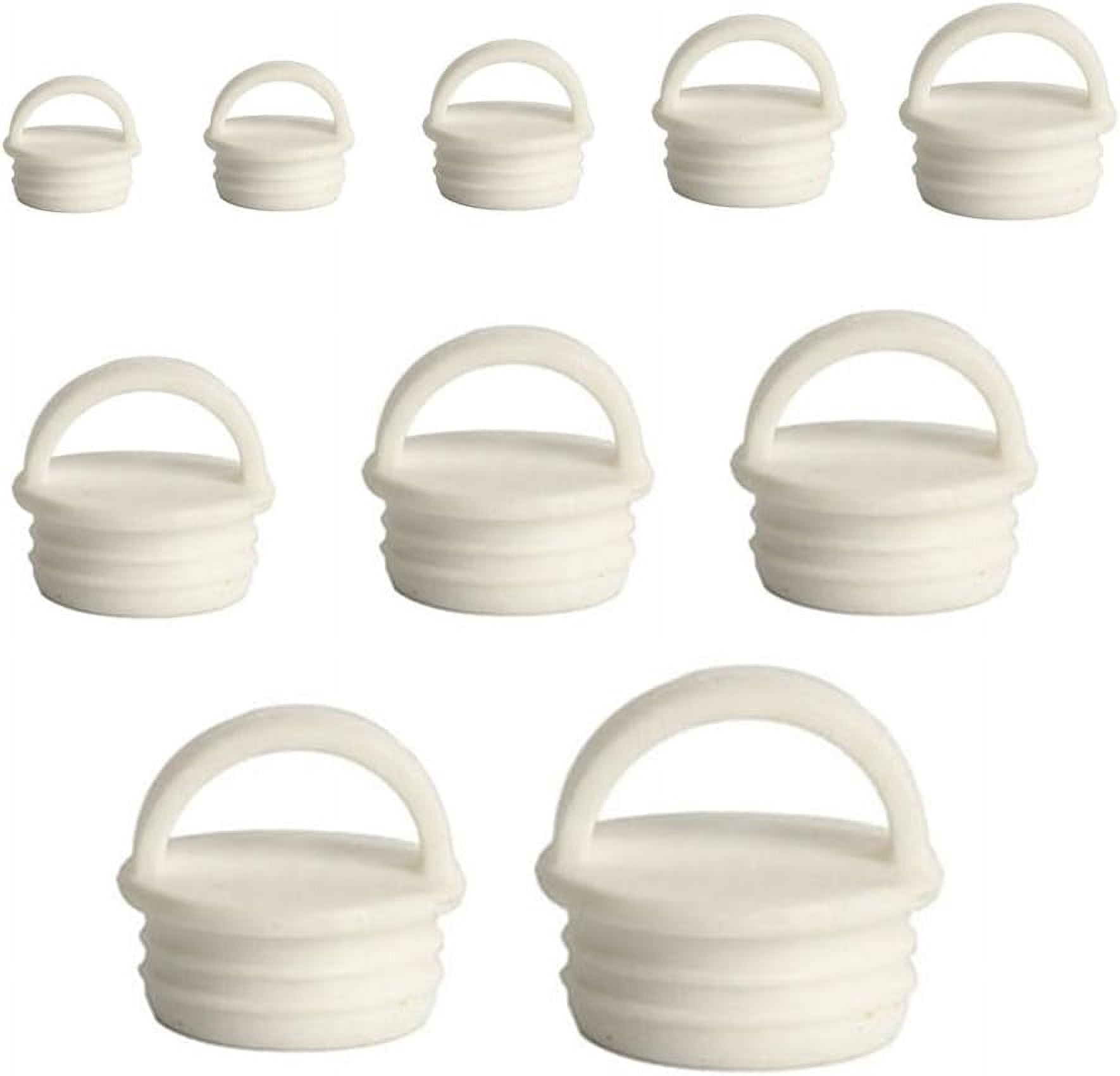 10 Pack Mop Bucket Drain Plug Replacement End Cap Stopper Rubber ...