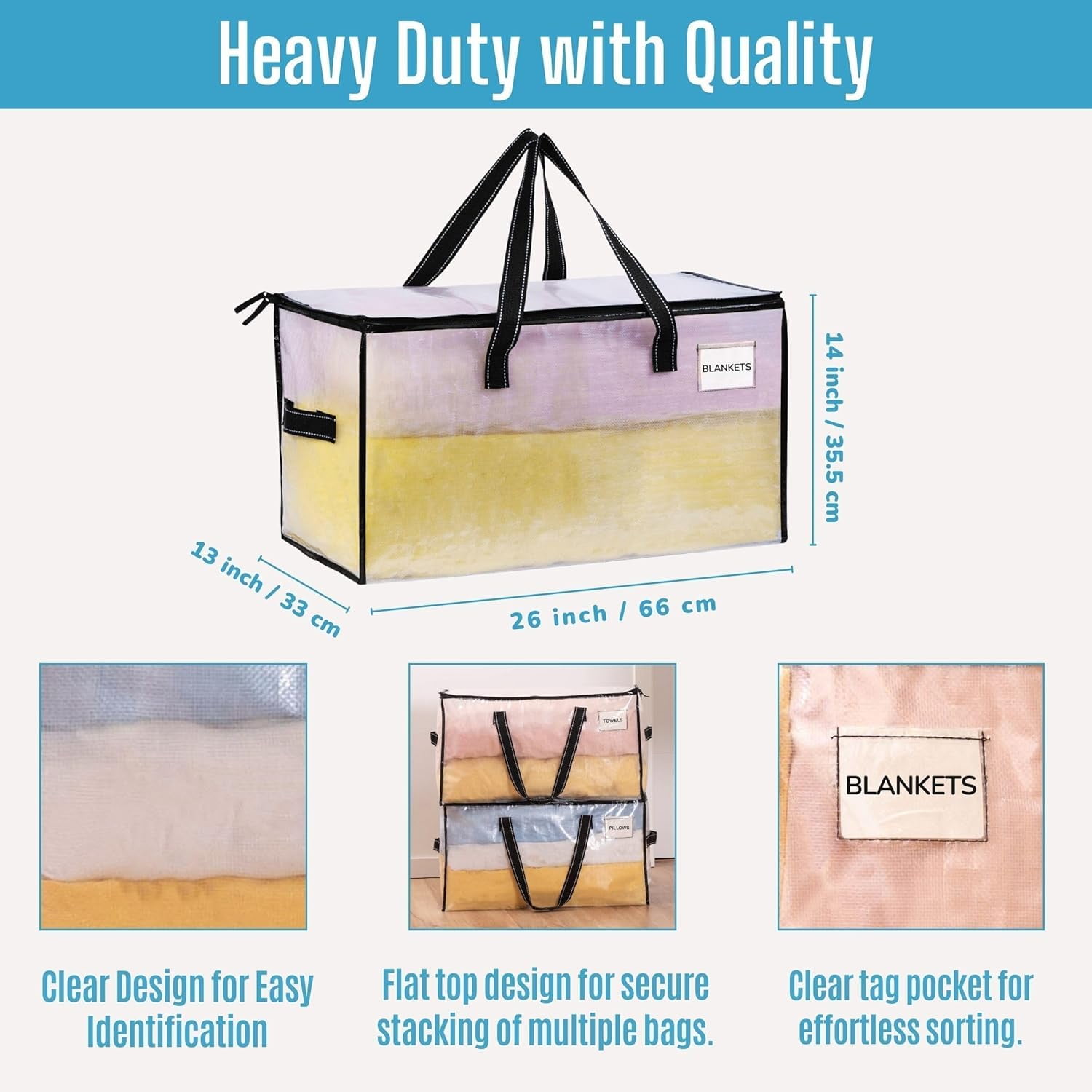 10 Pack Moving Bags, Christmas Storage Bins, Moving Boxes Alternative ...