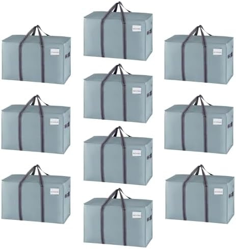 10 Pack Moving Bags, Heavy Duty, Moving Boxes Alternative, Packing ...