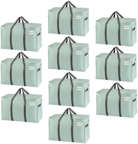 10 Pack Moving Bags, Heavy Duty, Moving Boxes Alternative, Packing ...