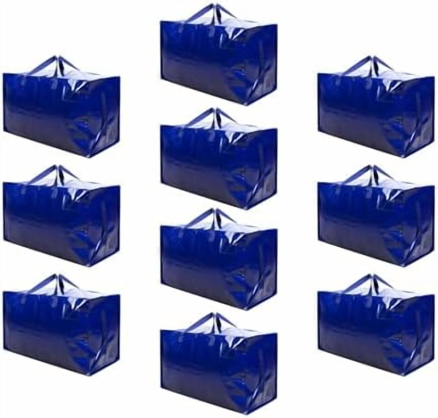10 Pack Moving Bags and Large Christmas Decoration Storage Bins with ...