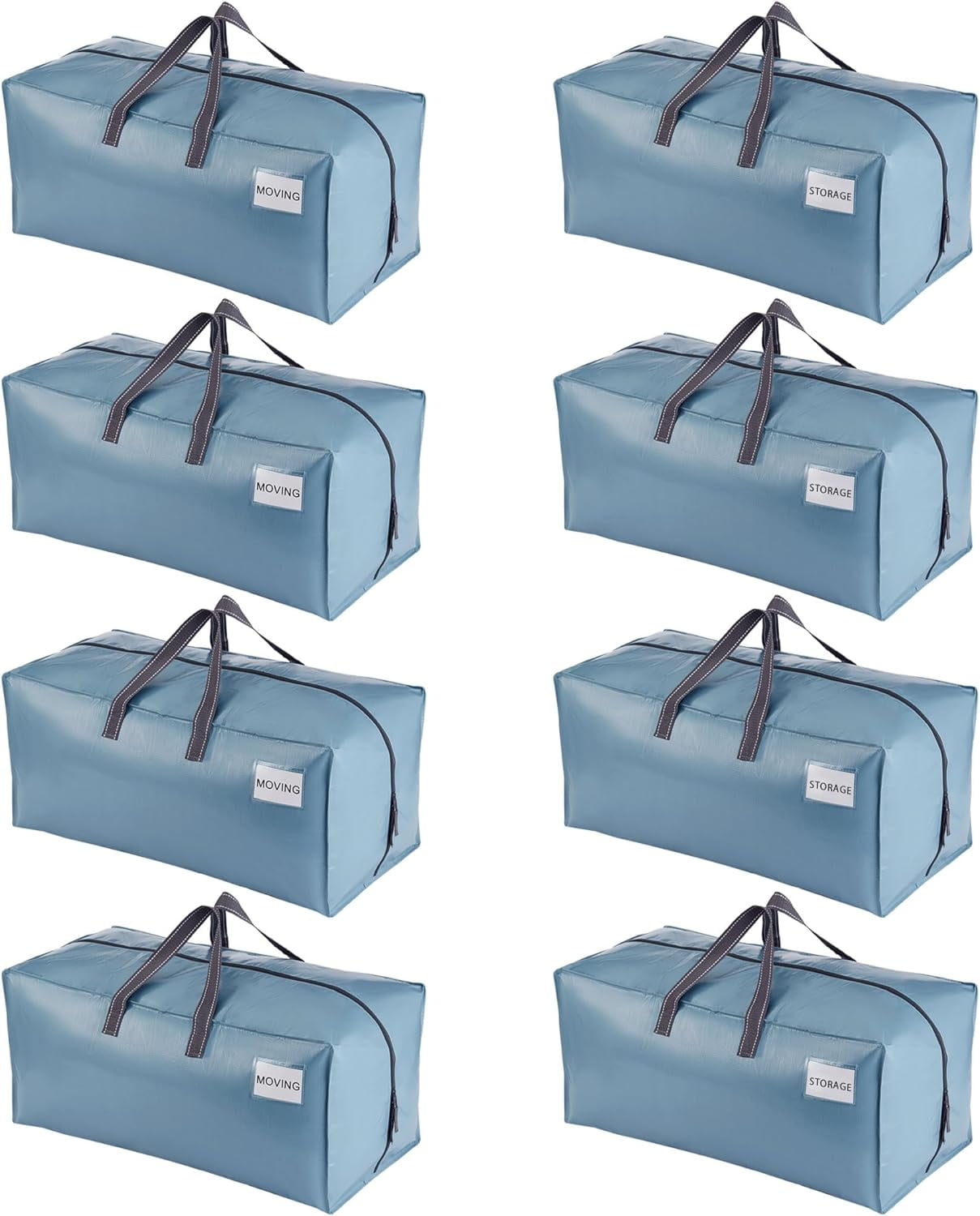 10 Pack Moving Bags w/Backpack Straps, Moving Boxes & Storage Bins ...