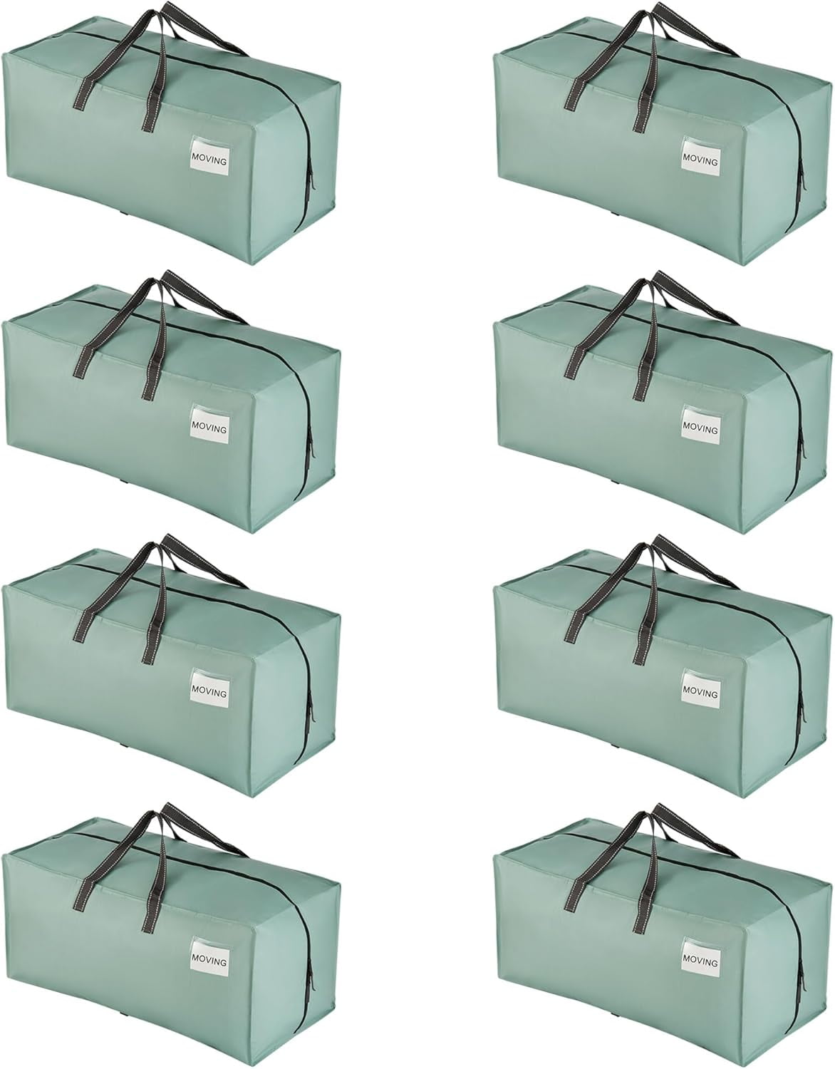 10 Pack Moving Bags w/Backpack Straps, Moving Boxes & Storage Bins ...