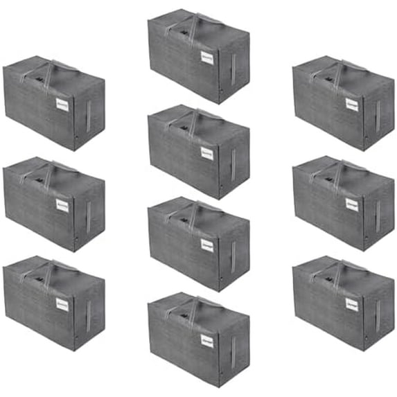 10 Pack Moving and Storage Bags, Heavy Duty, Alternative to Moving ...