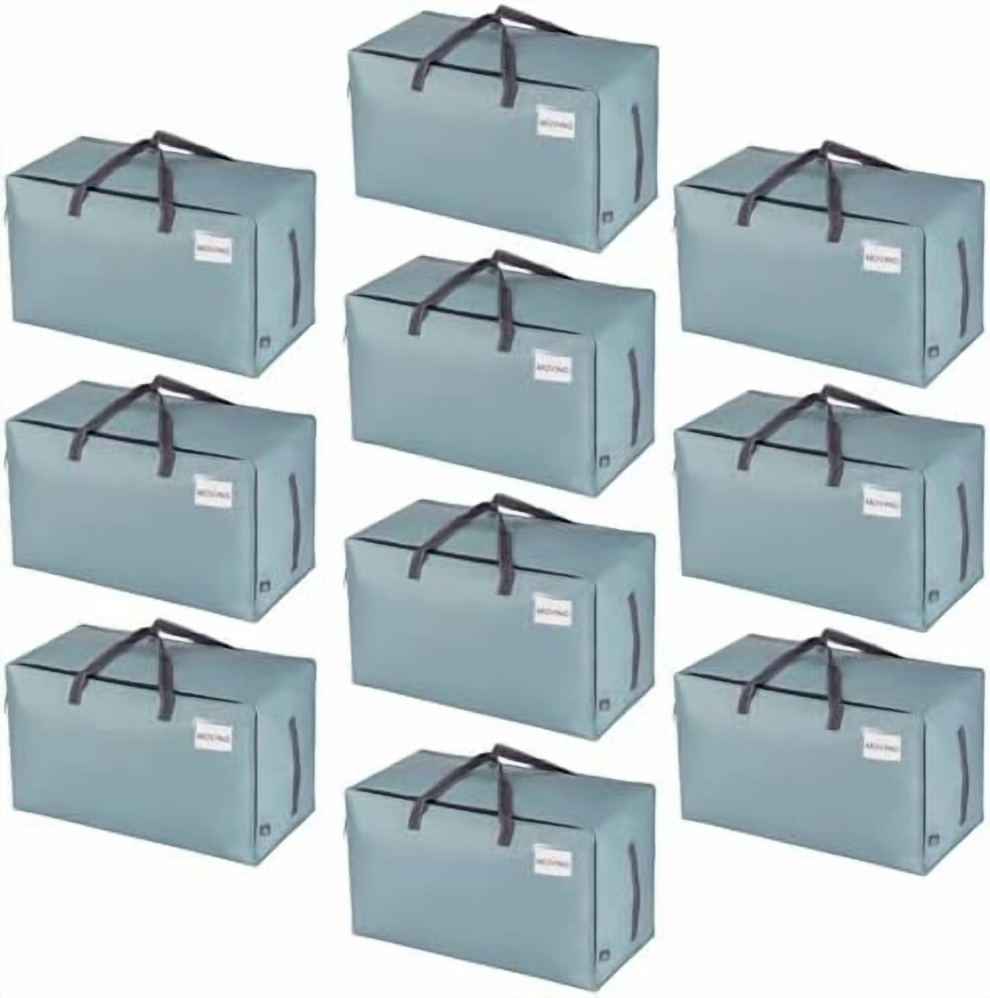 10 Pack Moving and Storage Bags, Heavy Duty, Alternative to Moving ...