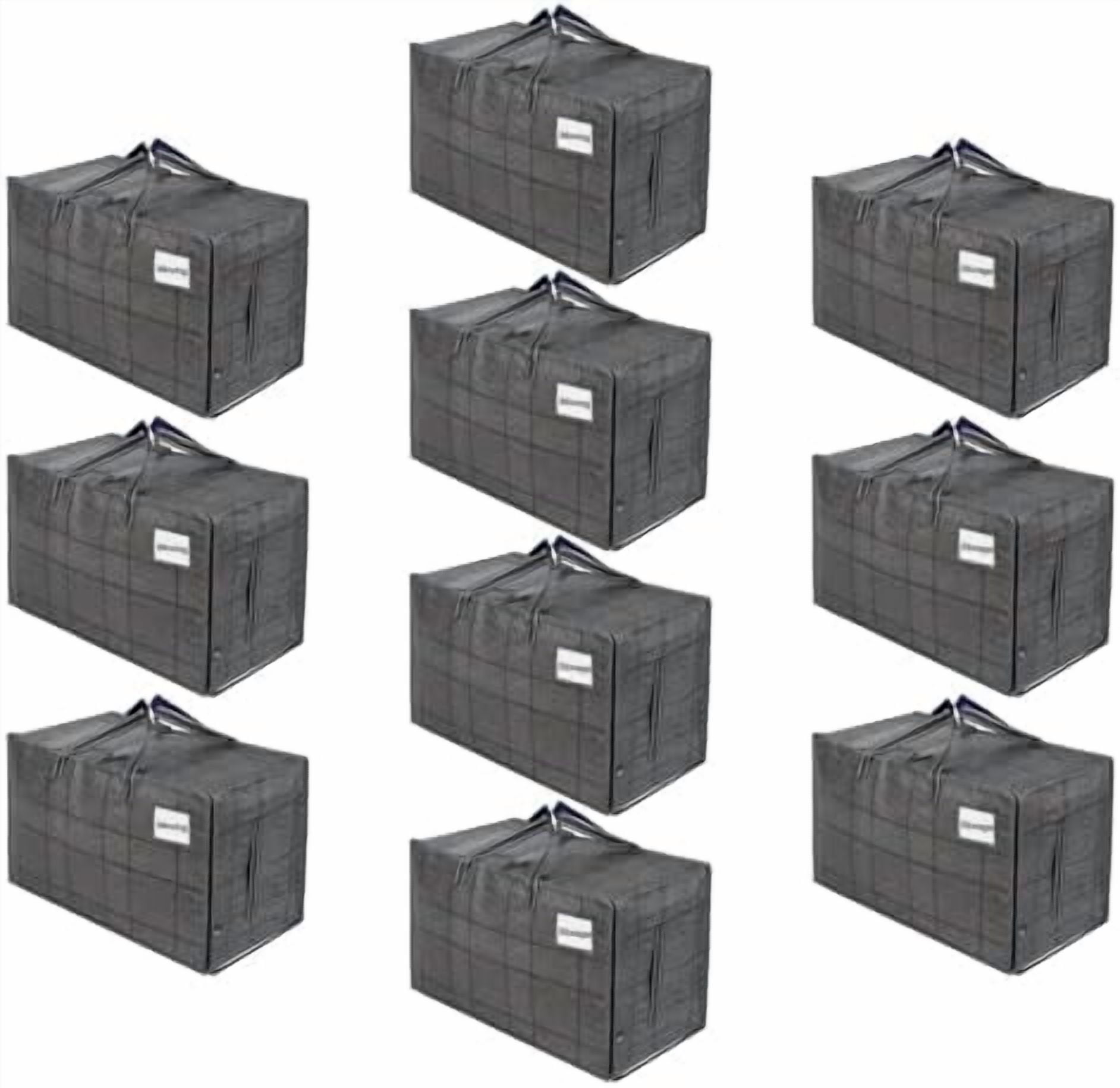 10 Pack Moving and Storage Bags, Heavy Duty, Alternative to Moving ...
