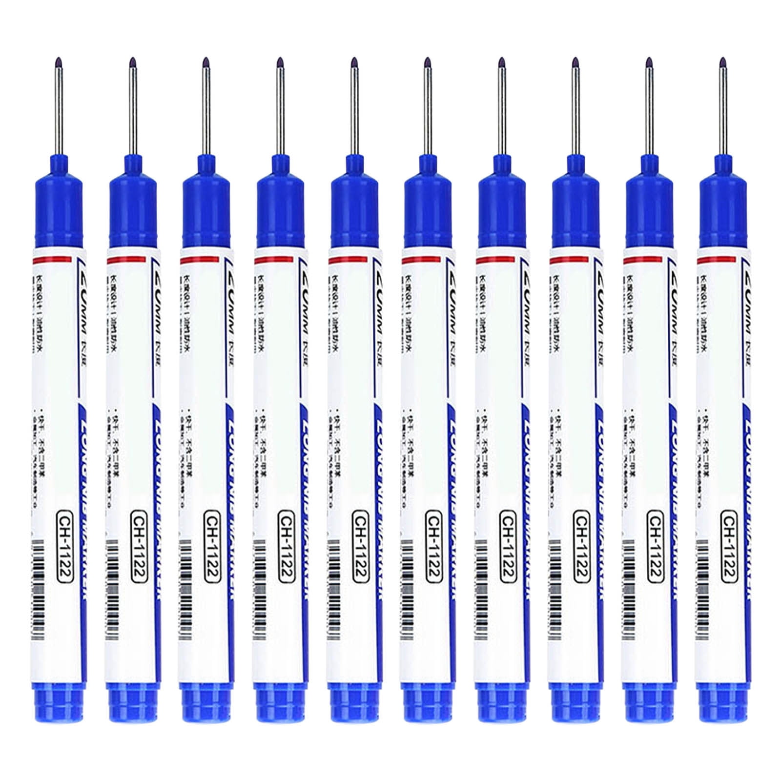 10-Pack Multi-Color Oil-Based Long-Head Markers | Waterproof Fast ...