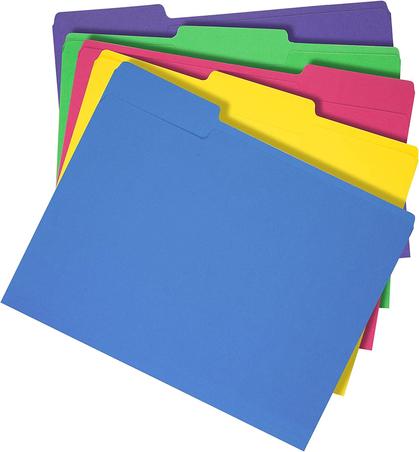 10 Pack Multicolor Plastic Folders Manila File Folders Plastic Folders ...