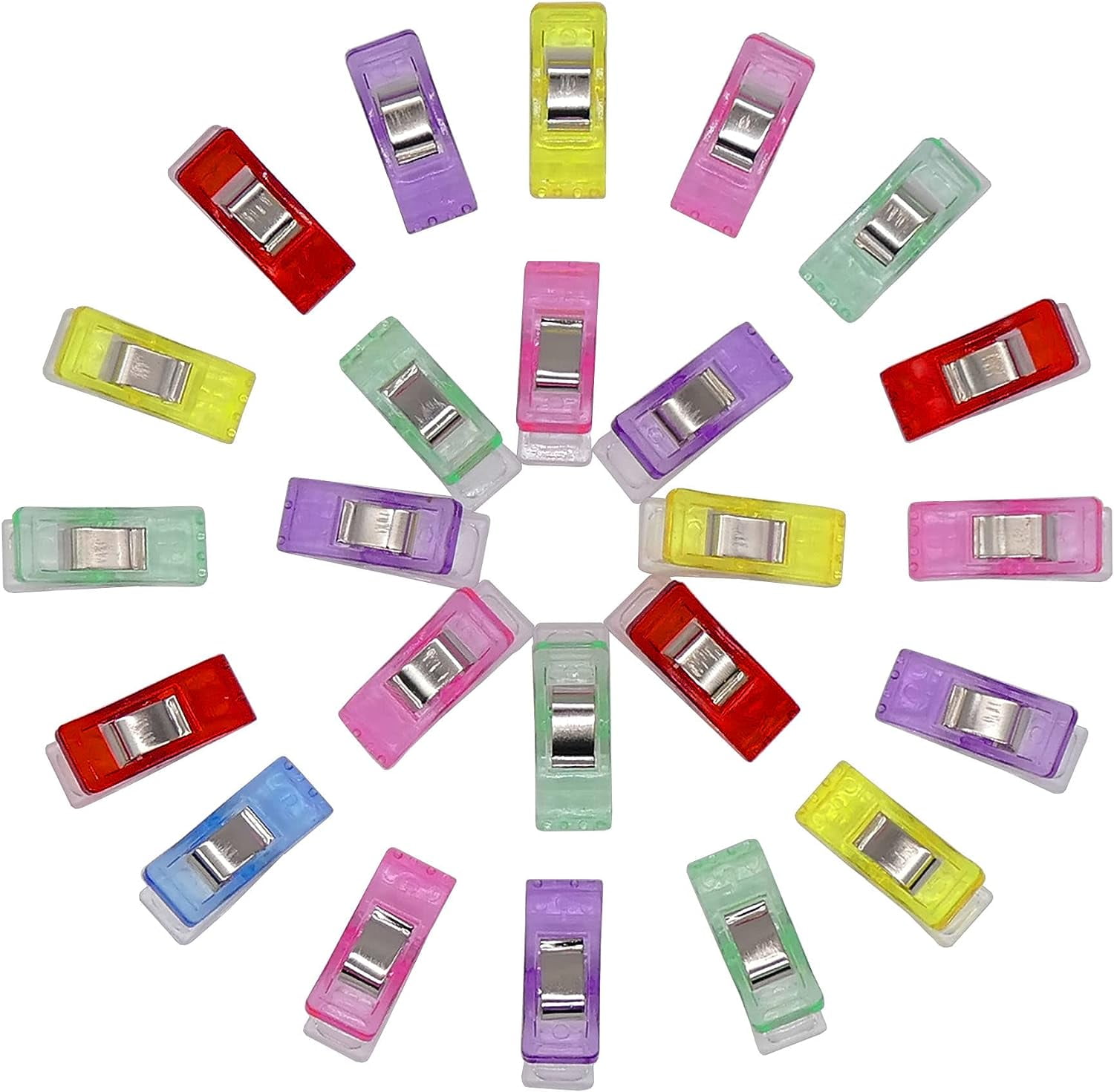 10 Pack, Multipurpose Plastic Sewing Clips for Binding, Gripping ...