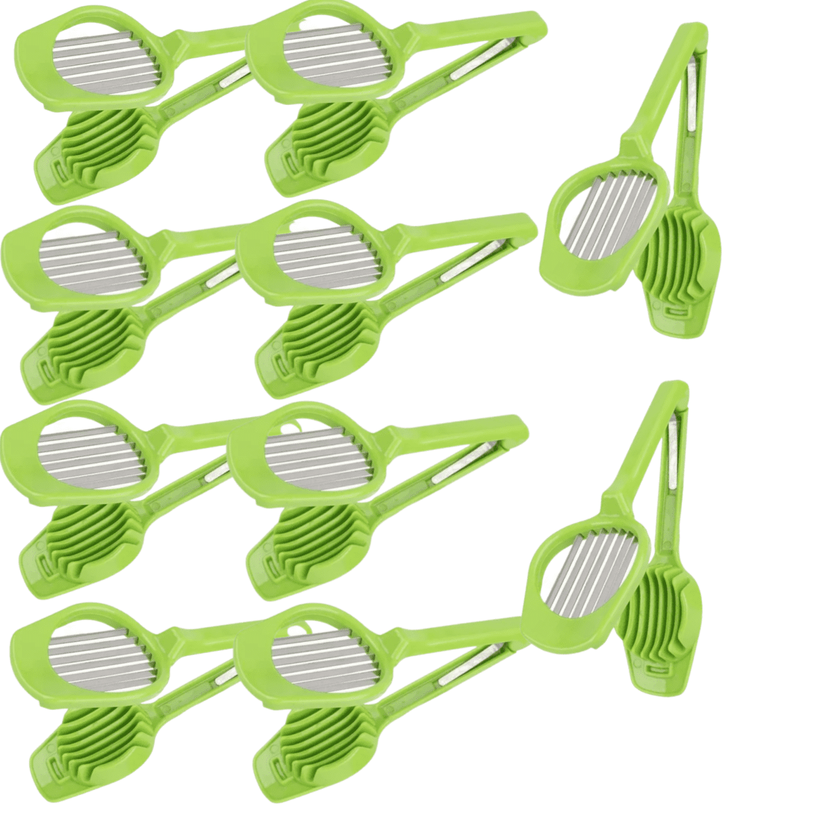 10 Pack Multipurpose Slicer with Seven Blades, Egg Slicers Stainless ...