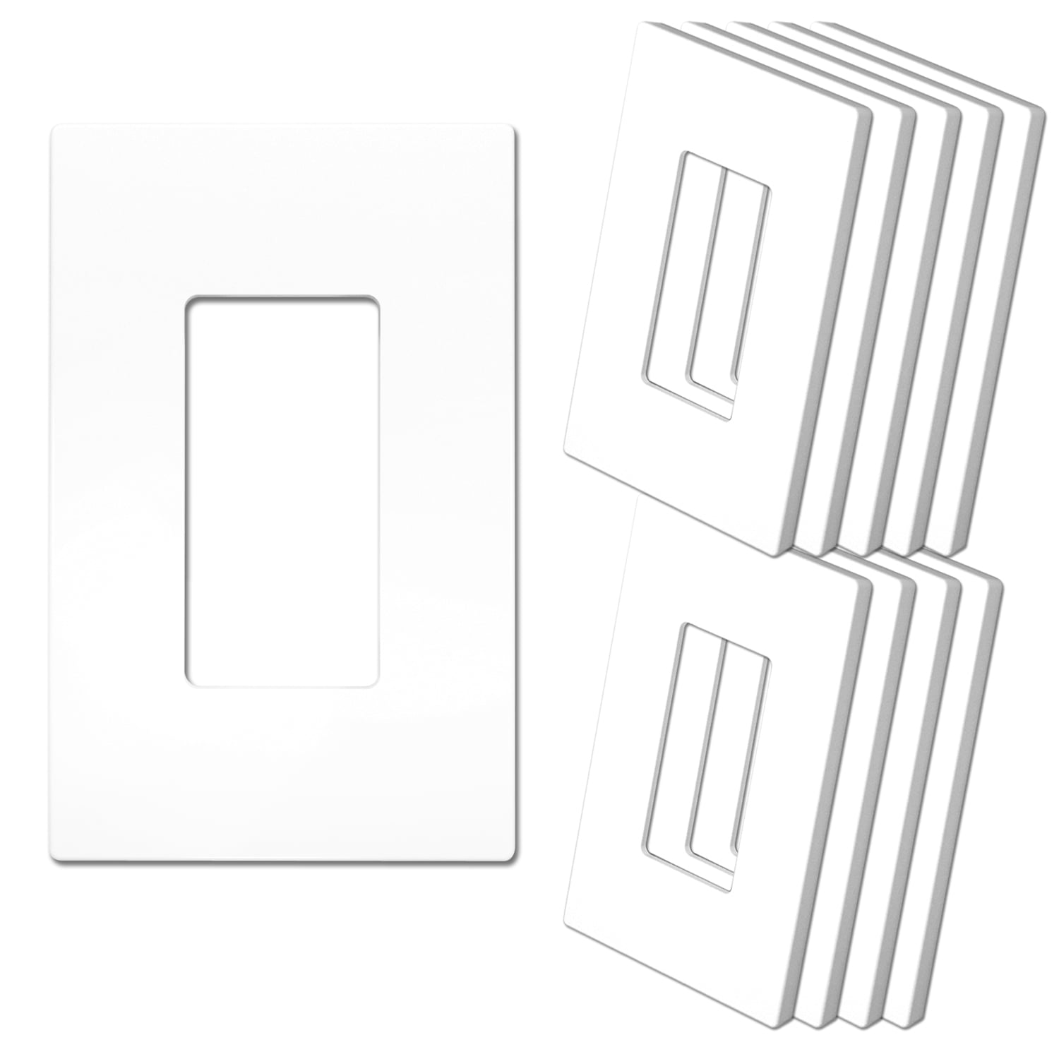 NEU 10-Pack Child Safe Decorator Wall Plates, Oversized Screwless ...