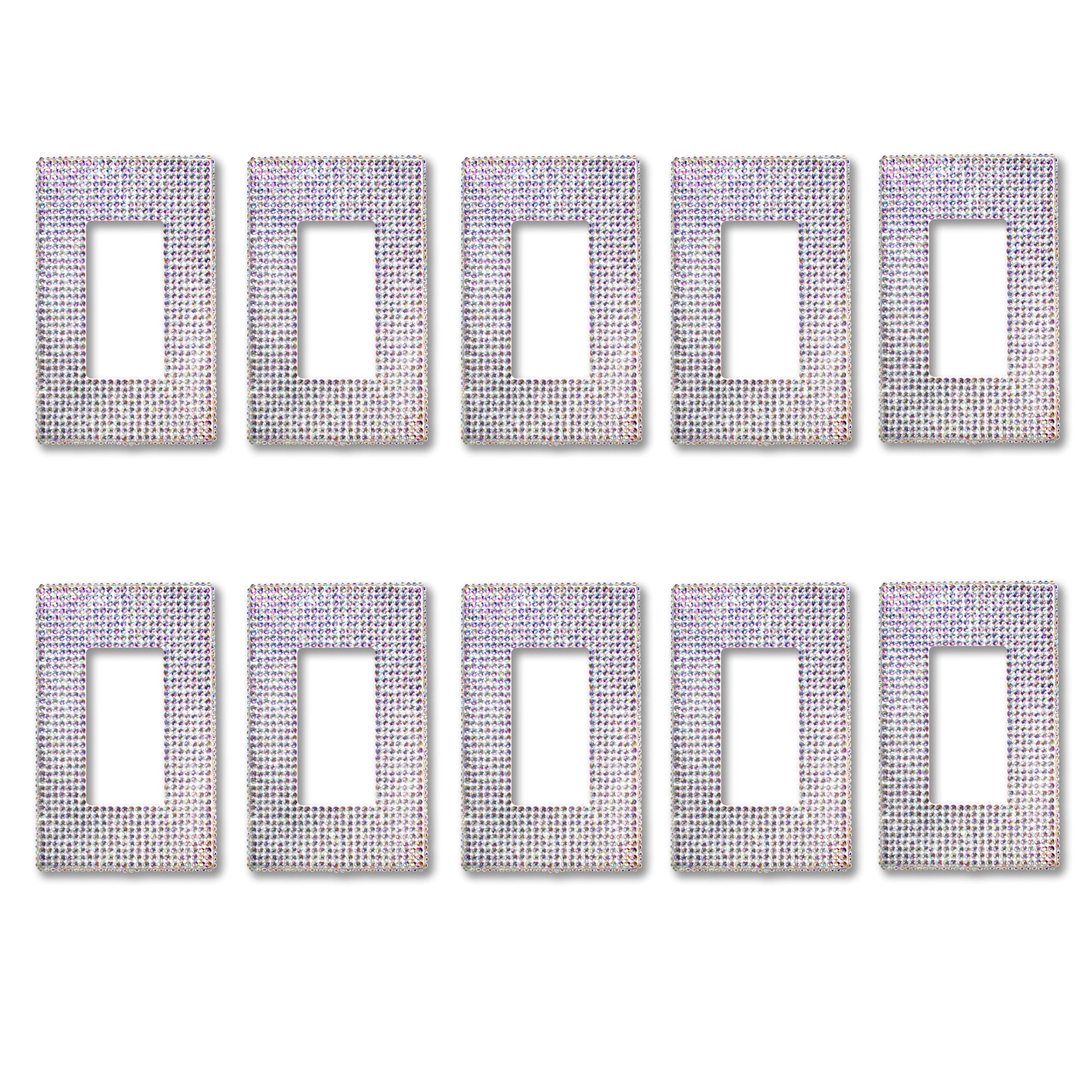 [10 Pack] NEU Screwless AB Color Bling Rhinestones Shiny Mid-Size ...