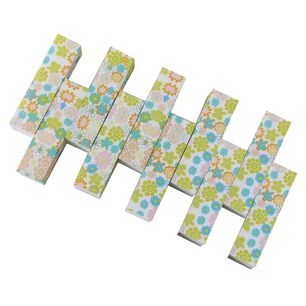 10-Pack, Nail Buffer Blocks for Natural and Acrylic Nails, 4 Sided ...