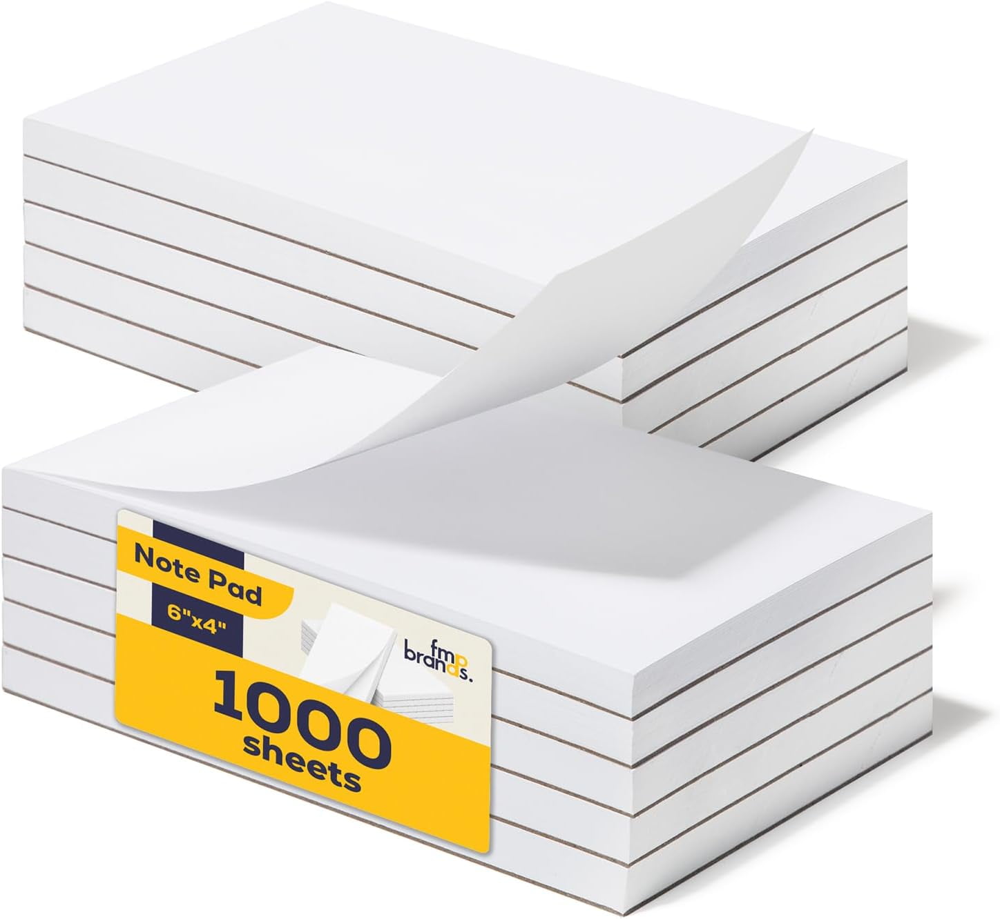 10 Pack Note Pads 4x6, 100 Sheets Per Memo Pad, Writing Scratch Pad ...