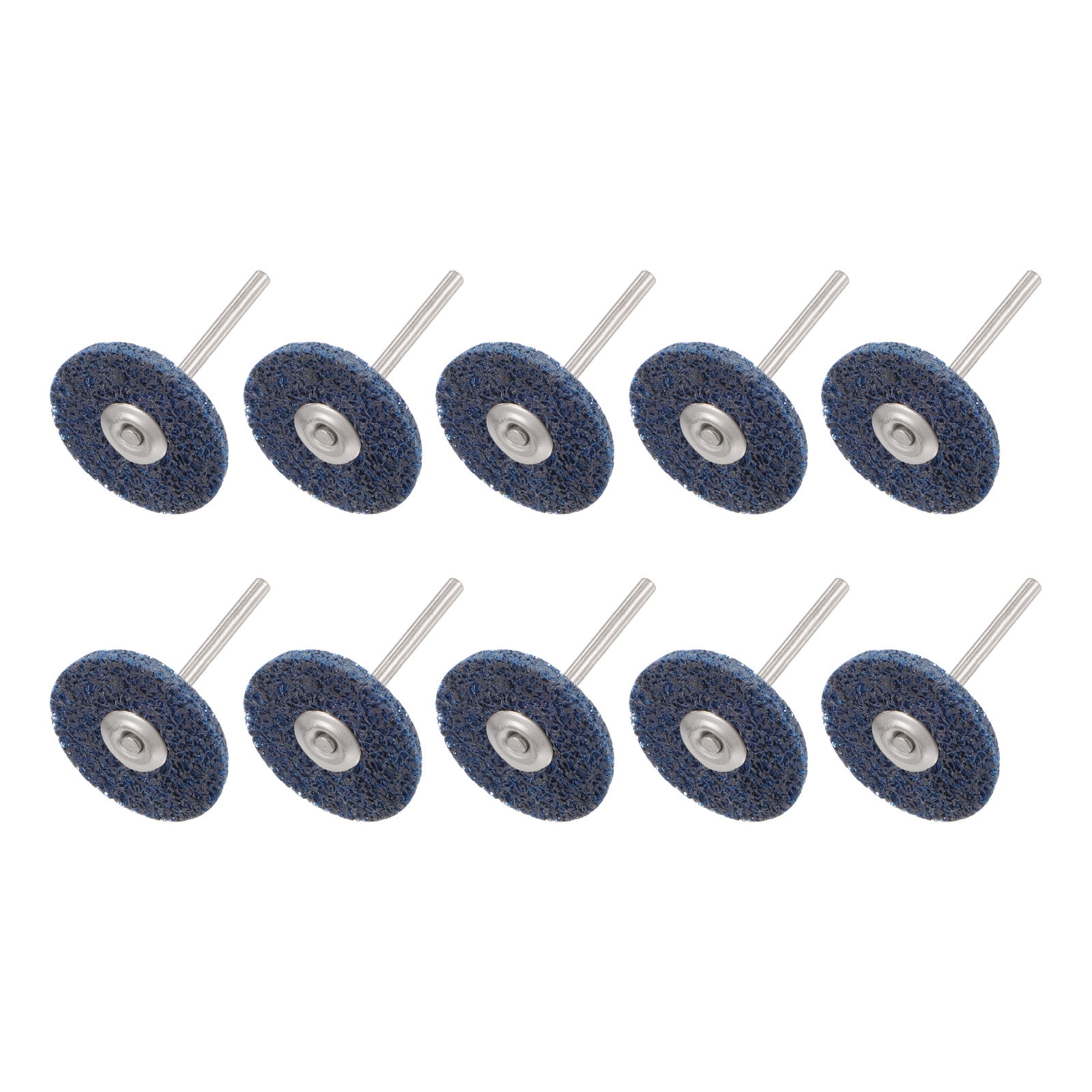 10 Pack Nylon Fiber Mounted Point Grinding Head 320 Grits 30mm Dia Flat ...