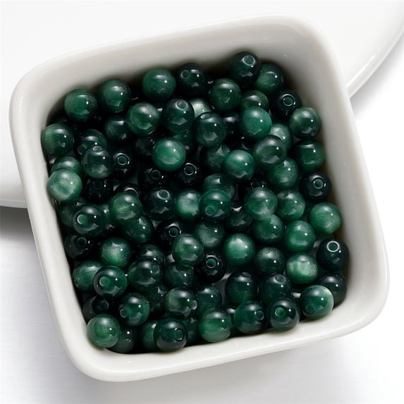 10 Pack Of 10Pcs Resin Beads 6mm Resin Beads For Keychain Making Resin ...
